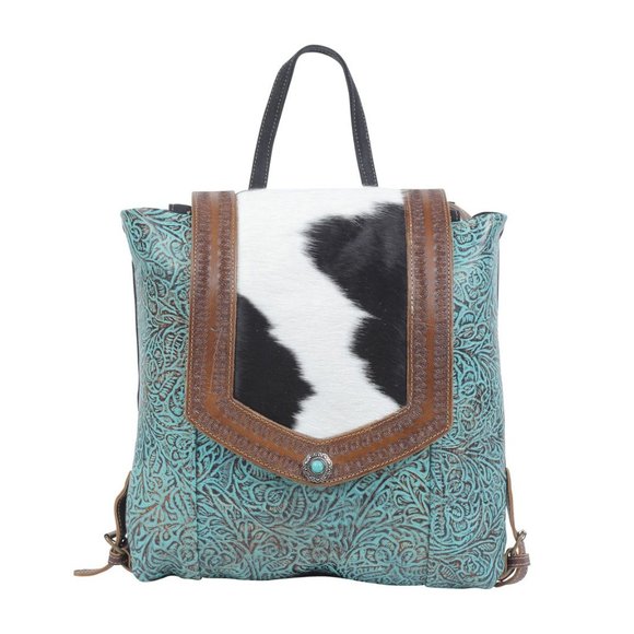 Myra Bag | Bags | Myra Bag Handmade Blue Backpack Hand Tooled Bag ...